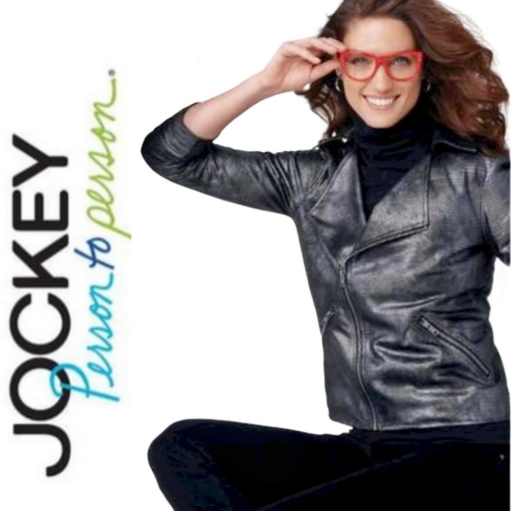 Jockey Person2person Silver Snakeskin Moto Jacket - Gem